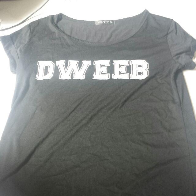 Dweeb Shirt Black, Women's Fashion, Tops, Shirts on Carousell