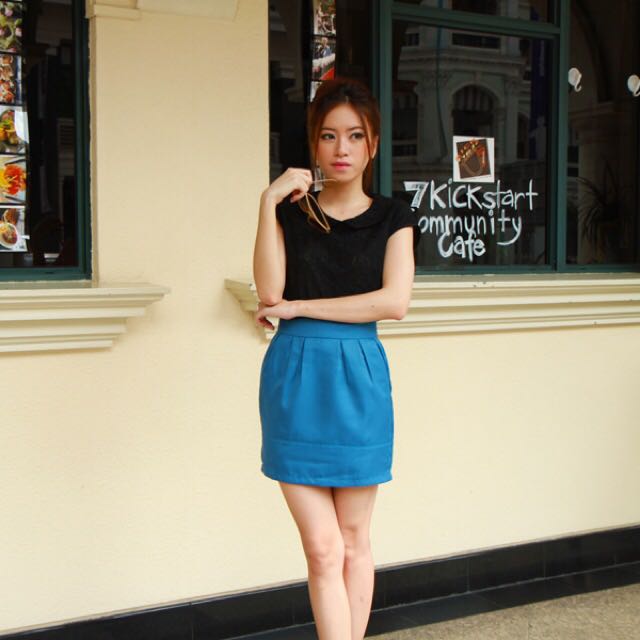 Pleated Bell Skirt, Women's Fashion, Bottoms, Skirts on Carousell