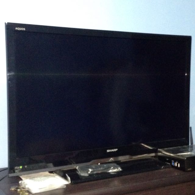Sharp Aquos 32 Inch LED TV, Furniture & Home Living, Furniture, TV Consoles on Carousell