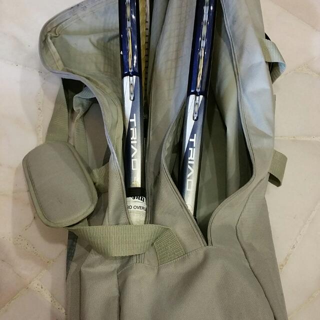 One Pair Of Wilson TRIAD 4 Tennis Racquets With Free ADIDAS Tennis BAG ...