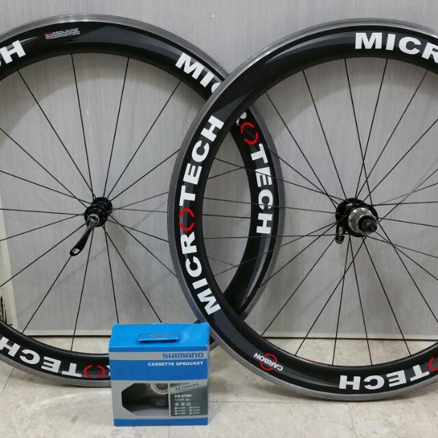 Microtech 50mm Carbon Clincher Wheetset, Sports Equipment, Bicycles ...