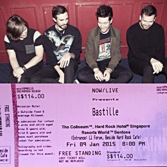 Bastille Concert ticket (ONLY ONE TICKET), Tickets & Vouchers, Event Tickets on Carousell
