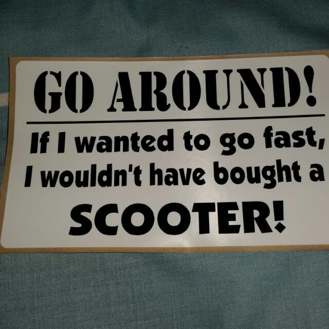 Scooter Decal/sticker, Hobbies & Toys, Stationery & Craft, Art & Prints ...