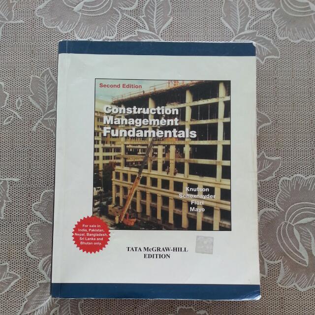 Textbook For CE2183 Construction Project Management, Hobbies & Toys, Books & Magazines ...