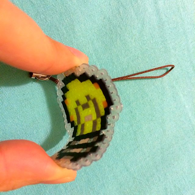 8-bit Light Bulb Keychain (Perler Hama Mini), Furniture & Home Living ...