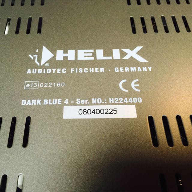 HELIX DARK BLUE FOUR AMPLIFIER FOR CAR, FREE SUBWOOFER!! ICE, MADE IN ...