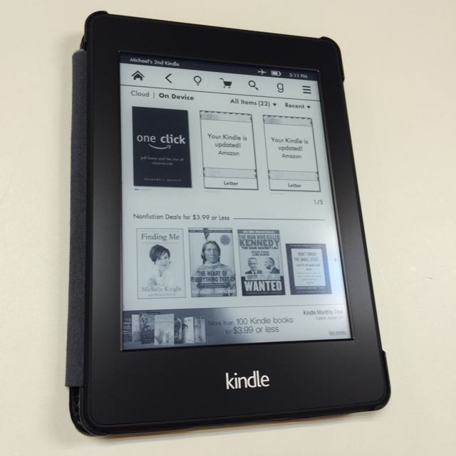 Kindle Paperwhite (with Ads) + Original Cover, Computers & Tech, Parts ...