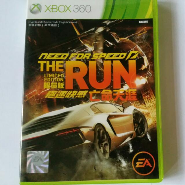 Xbox 360 NFS The Run Limited Edition, Hobbies & Toys, Toys & Games on ...
