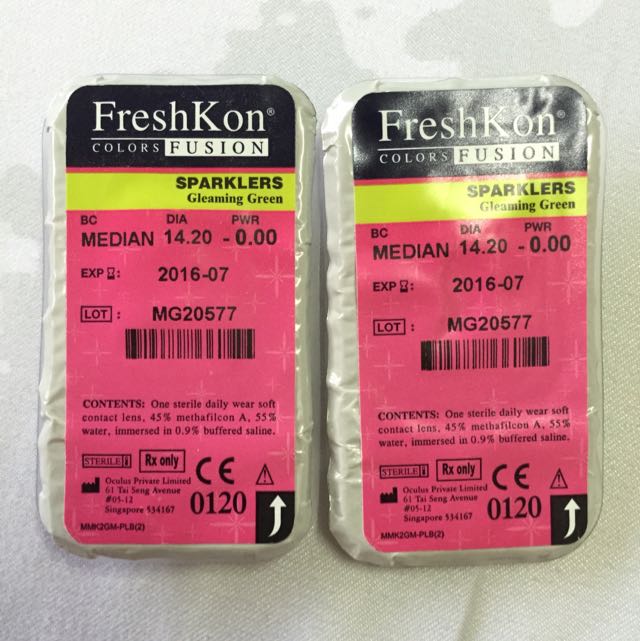 FreshKon Colors Fusion 1-Month Contact Lens, Beauty & Personal Care ...