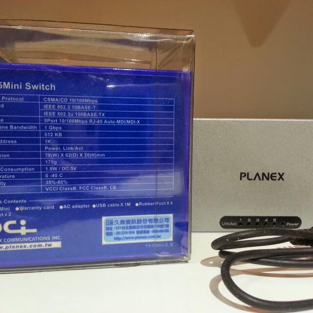 PLANEX FX-05 Mini Switch (can be powered by USB, Computers & Tech, Parts & Accessories, Cables ...