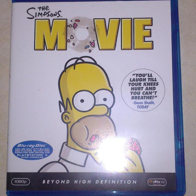THE SIMPSONS MOVIE (BLURAY DVD), Everything Else on Carousell