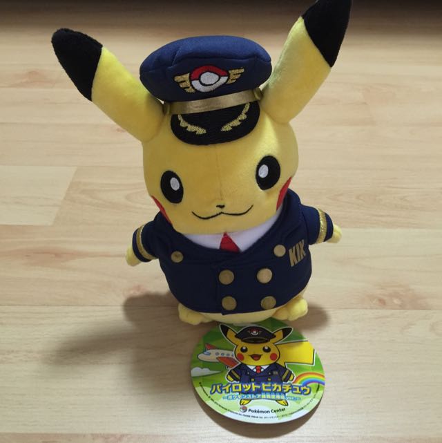 Pikachu Plush (Pilot Ver.), Hobbies & Toys, Toys & Games on Carousell