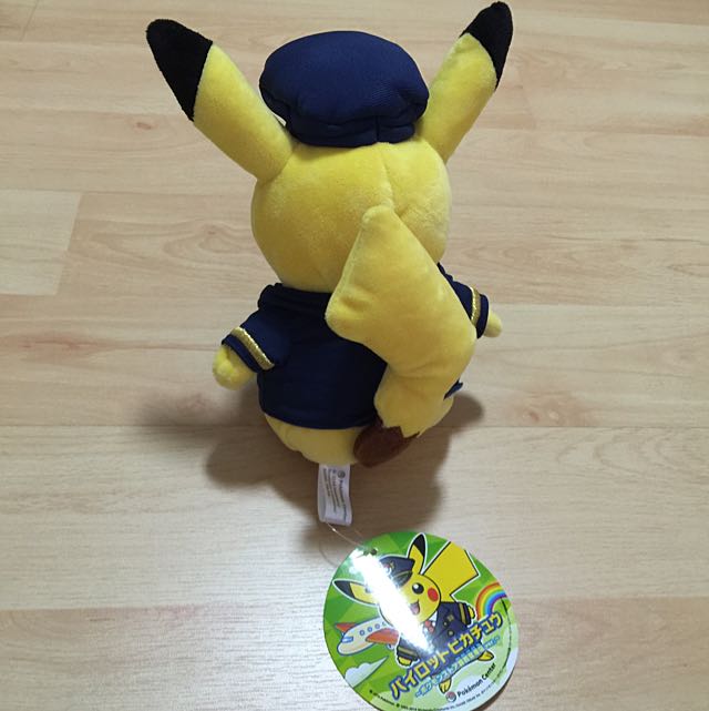 Pikachu Plush (Pilot Ver.), Hobbies & Toys, Toys & Games on Carousell