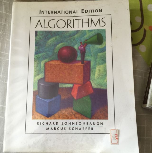 Cs3230 Textbook Algorithms By Richard Johnsonbaugh And Marcus Schaefer ...