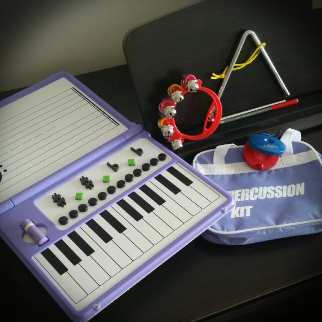 Yamaha JMC full percussion Kit and Musical notes Magnetic board ...