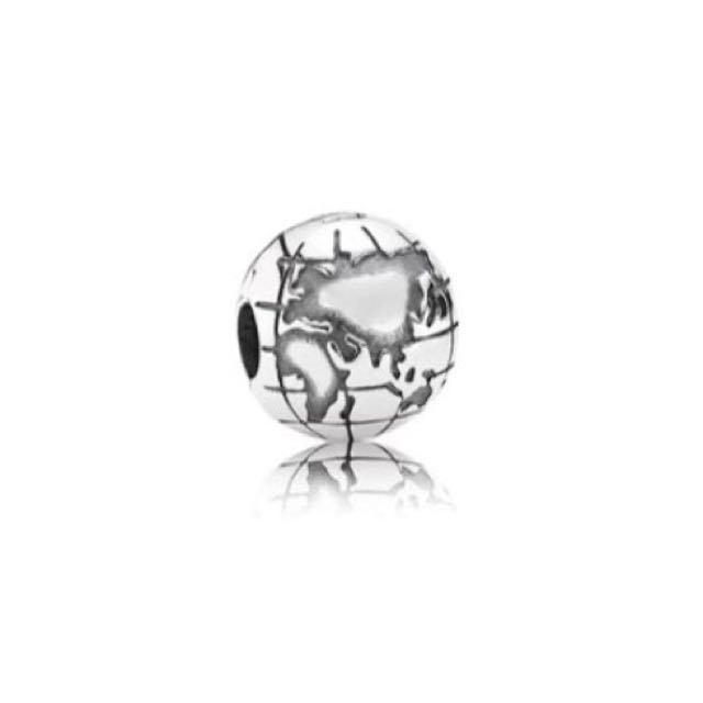 Authentic Pandora Globe Charm, Women's Fashion, Jewelry & Organisers ...