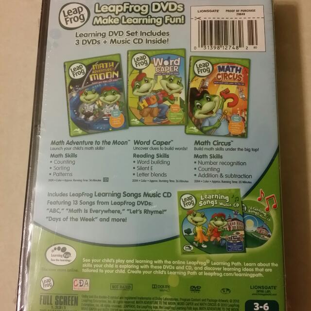 (Reserved) Brand New Leapfrog Educational Dvd, Hobbies & Toys, Toys ...