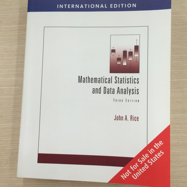 ST5201 Textbook: Mathematical Statistics and Data Analysis, Hobbies ...