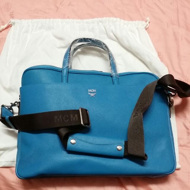 Brand New MCM Laptop Bag, Luxury, Bags & Wallets on Carousell