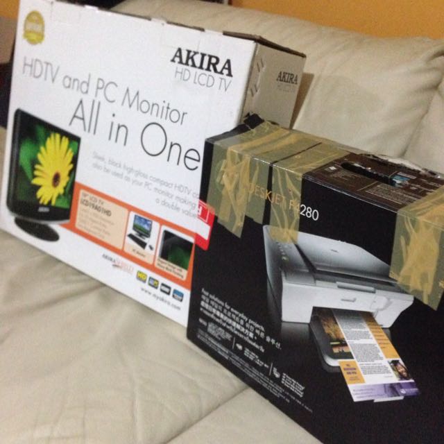 19" LCD Monitor + Desk jet Printer, Computers & Tech, Parts ...