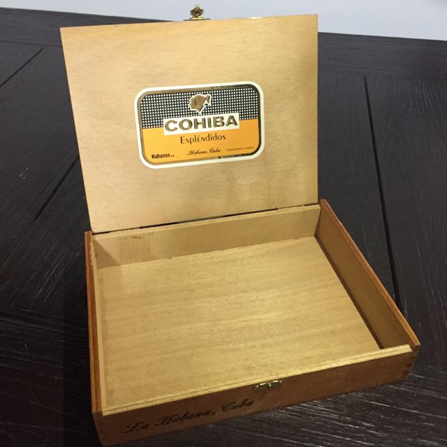 Cohiba Empty Cuban Cigar Box - 25 Esplendidos, Everything Else on Carousell