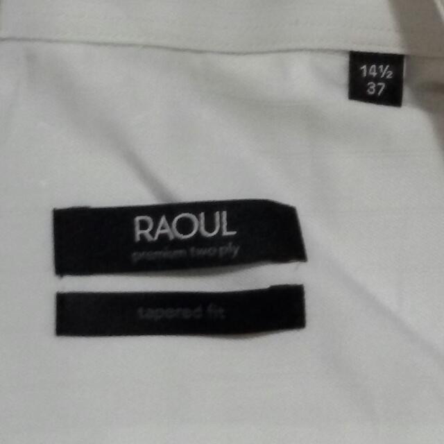 RAOUL WHITE SHIRT BRAND NEW, Luxury, Apparel on Carousell