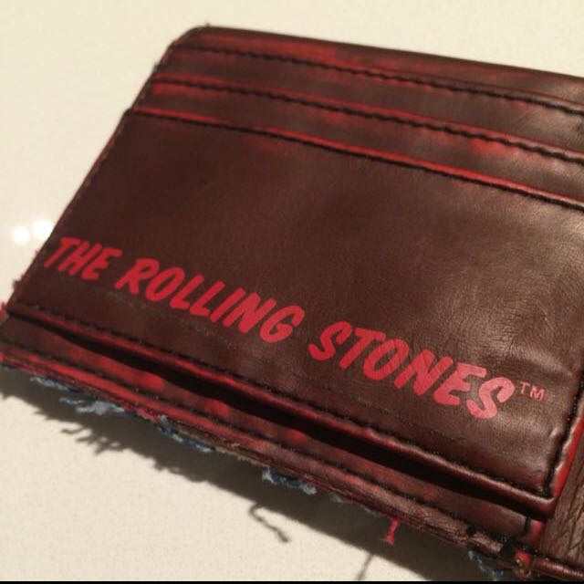 'The Rolling Stones' Ripped Denim Wallet, Men's Fashion, Bottoms, Jeans ...