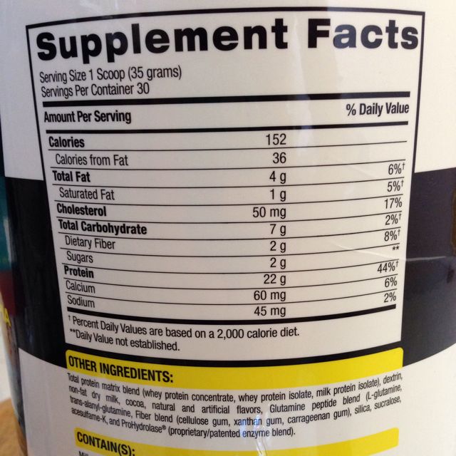 Jay Cutler Elite Series Total Protein, Health & Nutrition, Health ...