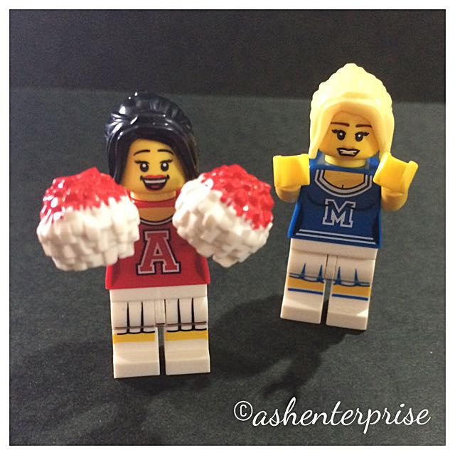 LEGO Series 1 & 8 Cheerleaders Minifigures Set, Hobbies & Toys, Toys ...