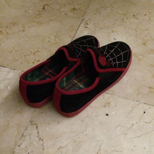 Spider Web Shoes ( Black Red Swarovski Crystal ), Women's Fashion ...