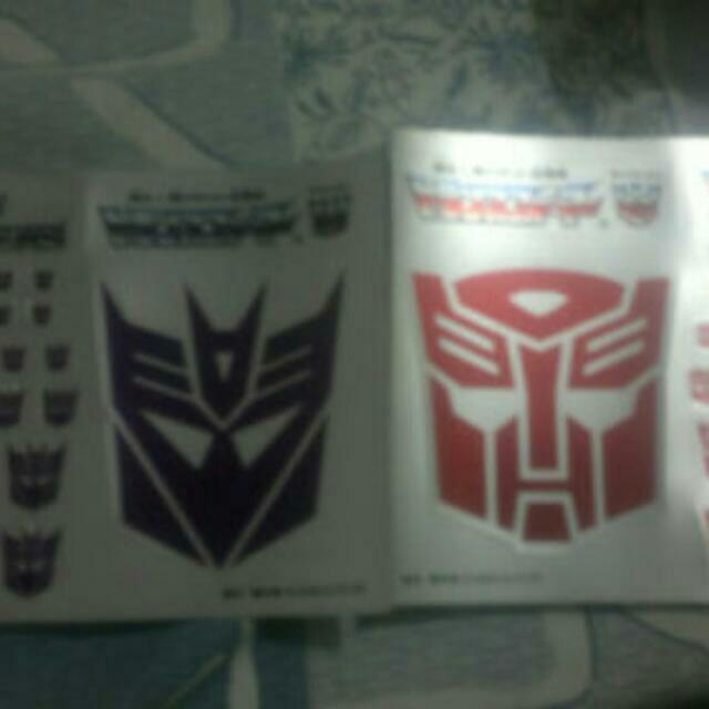 transformers G1 Autobot and decepticon symbol insignia stickers new ( 2 ...