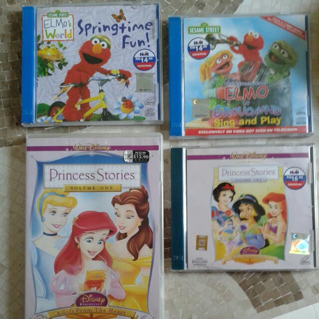 Princess Stories VCD, Elmo's World VCD, Hobbies & Toys, Books ...