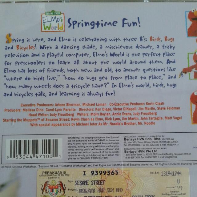 Princess Stories VCD, Elmo's World VCD, Hobbies & Toys, Books ...