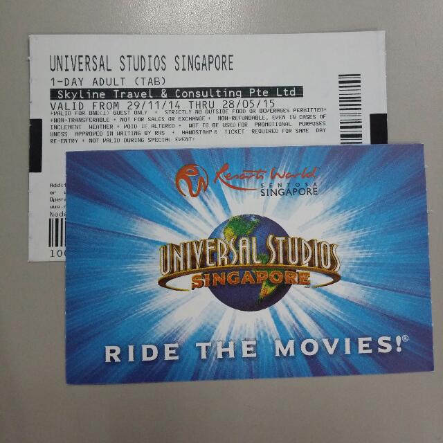 Universal Studio Singapore (USS) ticket, Tickets & Vouchers, Local ...