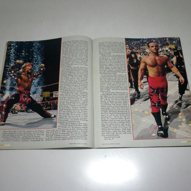 WWF WWE RAW Magazine - 1998 Sable, Shawn Michaels, Hobbies & Toys ...