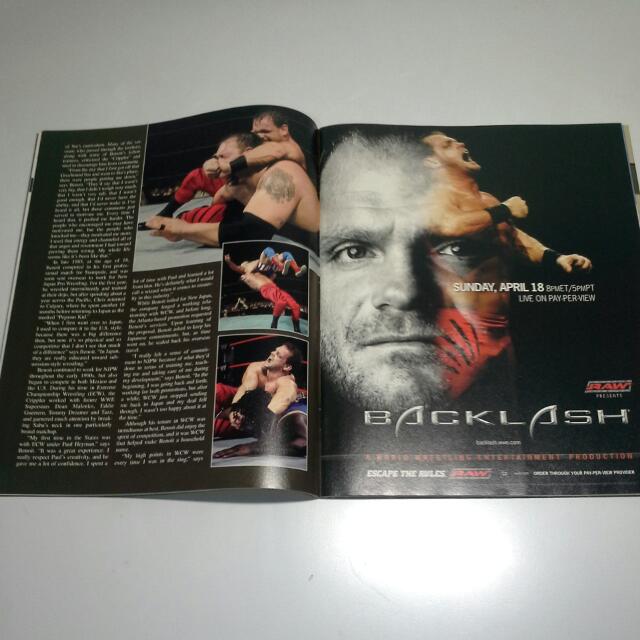 WWF WWE RAW Magazine - 2004 Chris Benoit, Trish Stratus, Hobbies & Toys ...