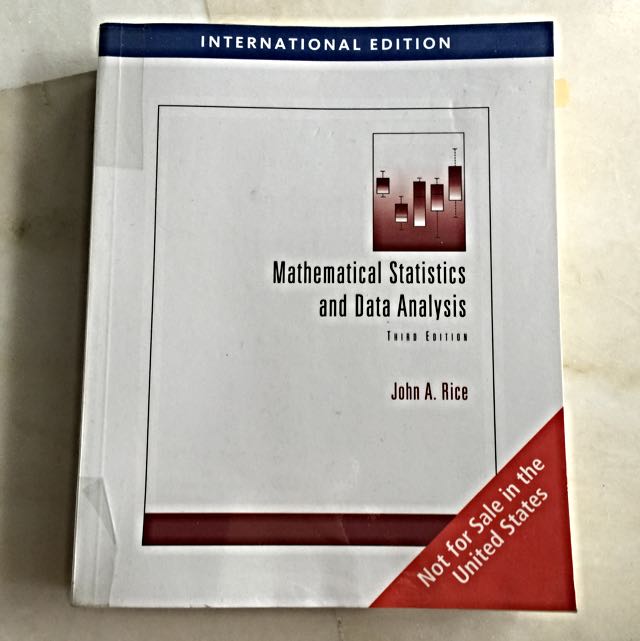 Mathematical Statistics And Data Analysis - ST2132 Mathematical ...