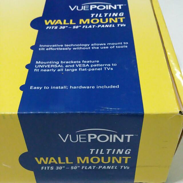 Vuepoint Tilting Wall Mount (Flat-Panel TV), Furniture & Home Living ...