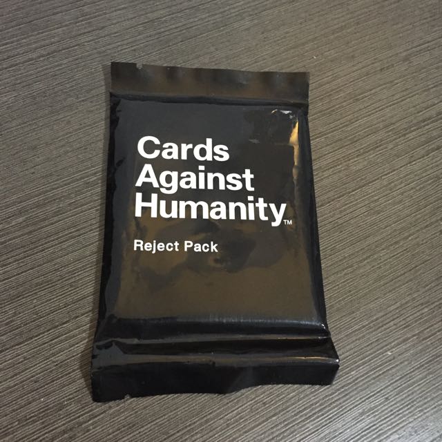 BRAND NEW Cards Against Humanity Reject Pack - Rare and Sealed, Hobbies ...
