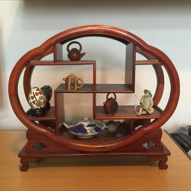 Rosewood Chinese Display Stand, Furniture & Home Living, Kitchenware ...