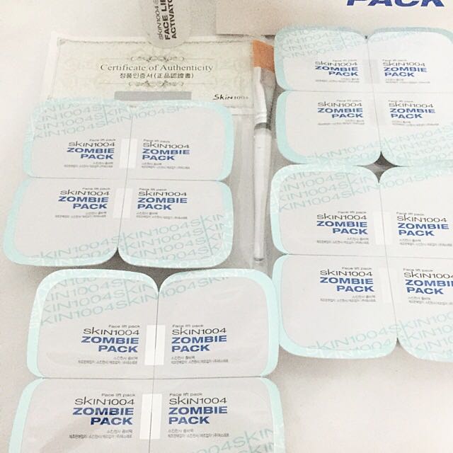SKIN1004 ZOMBIE MASK from korea, Health & Nutrition, Face Masks & Face ...