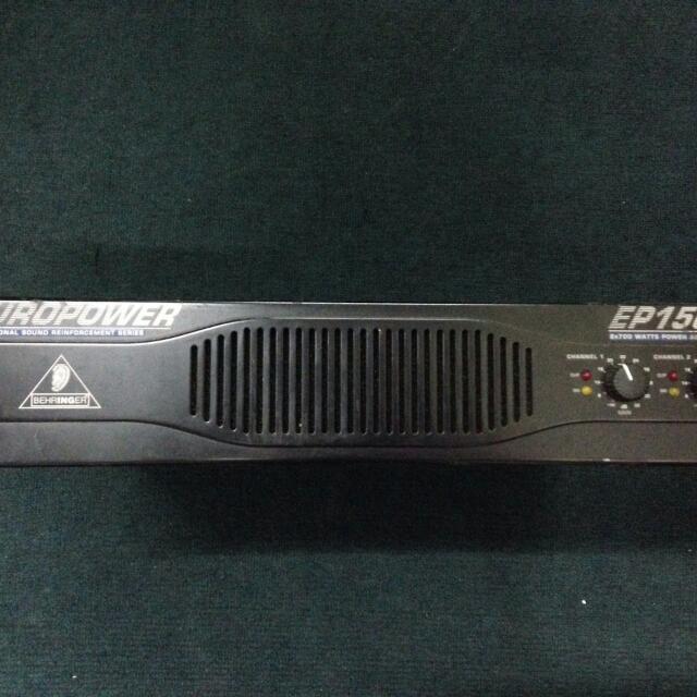 Behringer EuroPower EP1500 Power Amplifier (700W X 2), Audio, Soundbars ...
