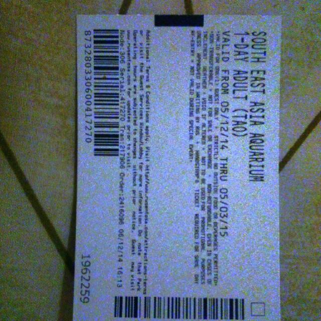 Rws Sea Aquarium. Ticket For 1 Adult, Tickets & Vouchers, Local ...