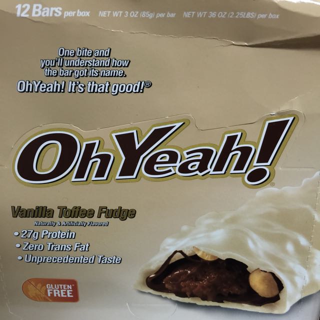 Reserved - Oh Yeah! Protein Bar 12 Pcs Per Box, Health & Nutrition ...