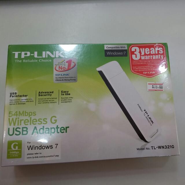 TP-Link 54Mbps Wireless G USB Adapter, Computers & Tech, Parts ...