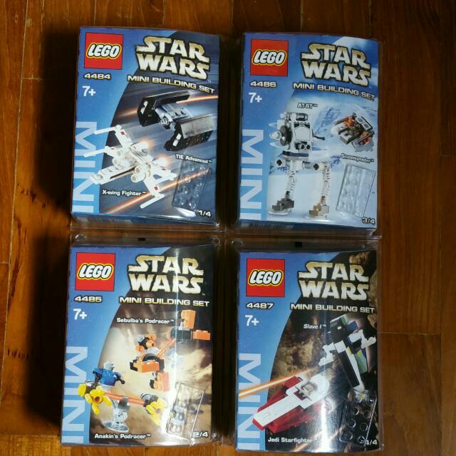 Lego Star wars 4487 Mini Building Set - Jedi Starfighter vs Slave 1 ...