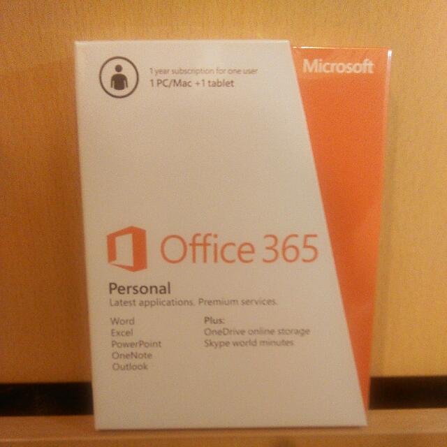 Microsoft Office 365 Personal (1 User, 1 Year), Everything Else on ...