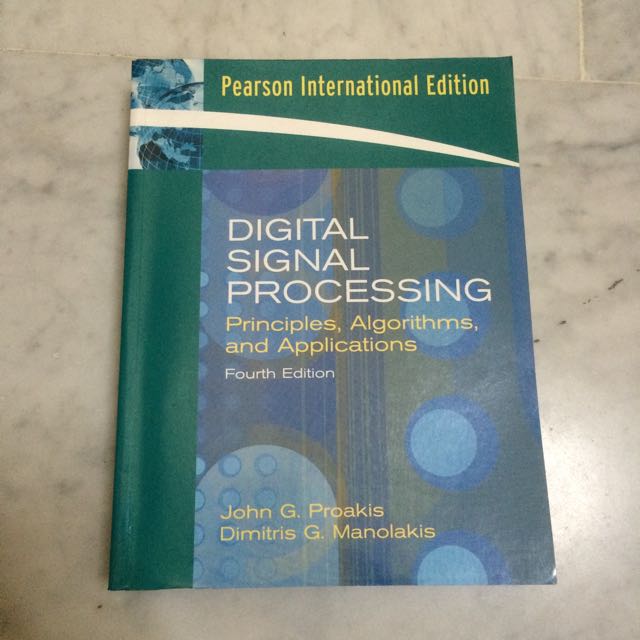 Digital Signal Processing Principles Algorithms And Applications