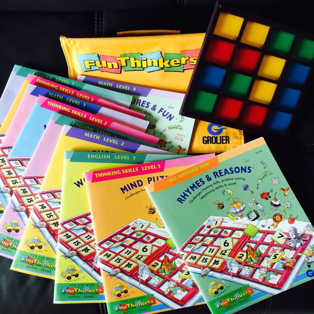 GROLIER "Fun Thinkers" Match-Frame Activity Books, Hobbies & Toys ...