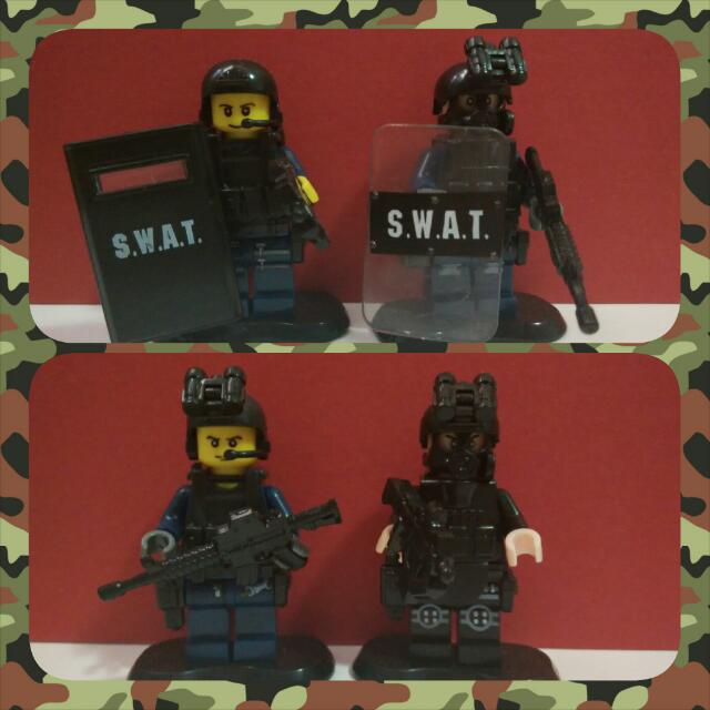 SWAT MINIFIGURES., Hobbies & Toys, Toys & Games on Carousell